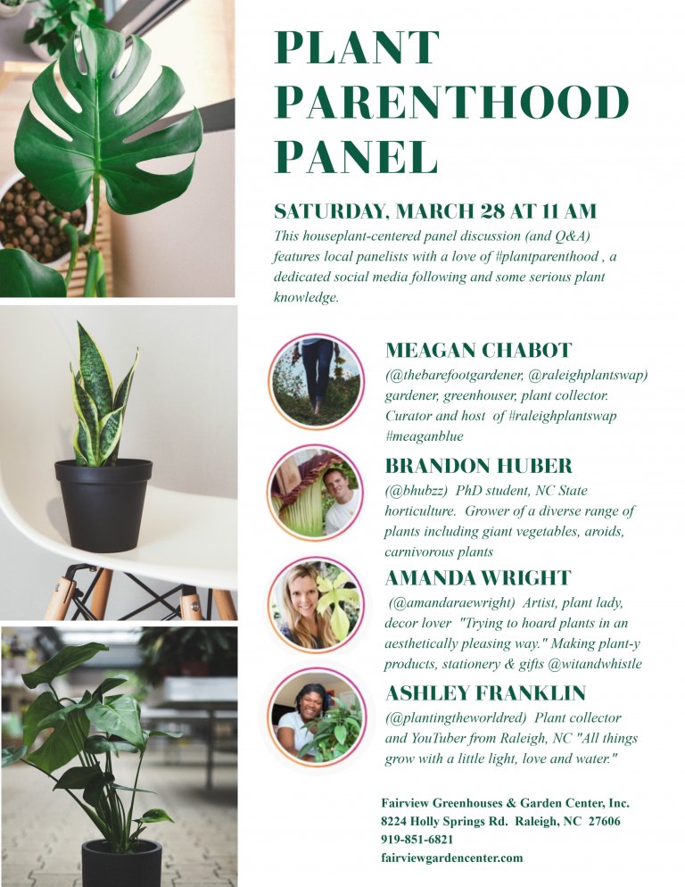 Plant Parenthood Panel Discussion | Fairview Garden Center